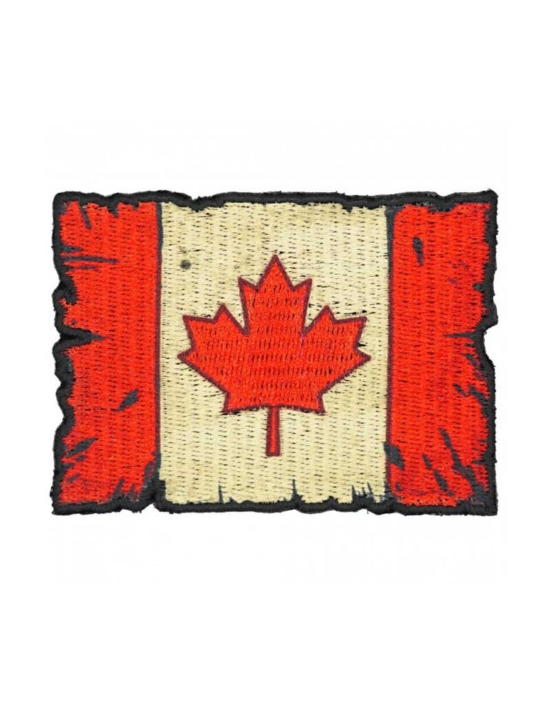 Best Distinctive Tale of Distressed Canadian Flag Embroidery Patches ...