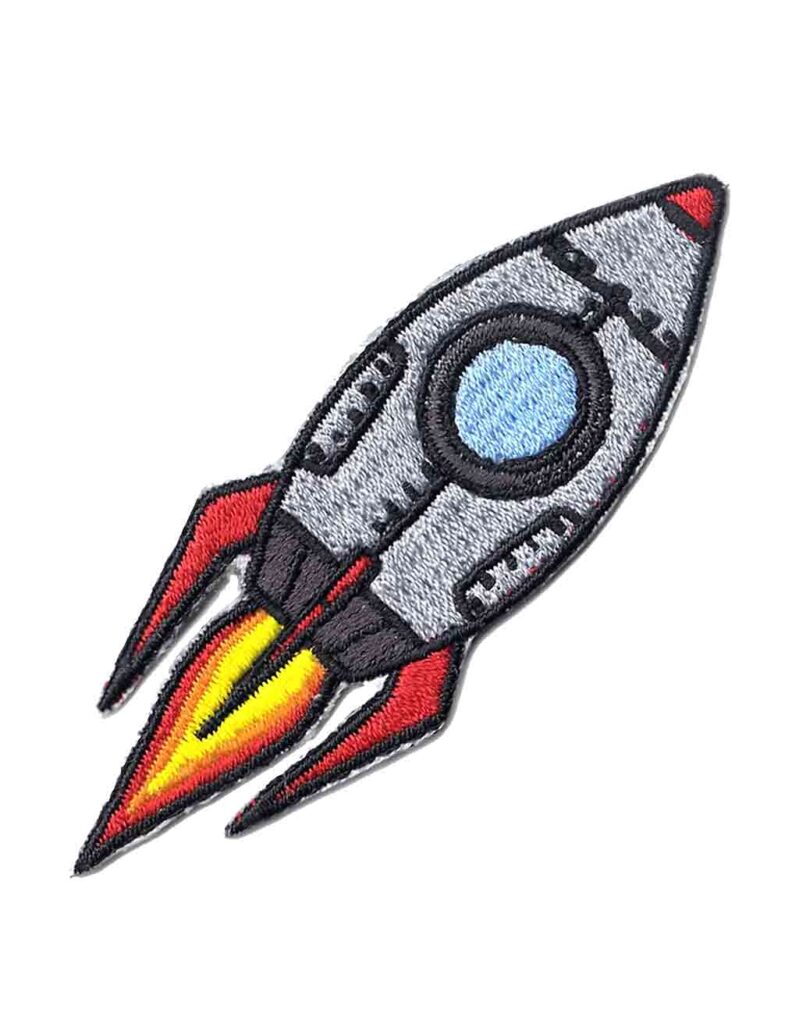 Best Cosmos through Space Ship Rocket Embroidered Patches - Papa Patches